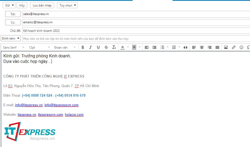 Cách soạn và gửi một email chuyên nghiệp - Công ty phát triển công nghệ ...